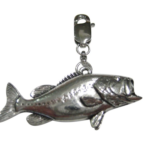 Kiola Designs | Accessories | Bass Fish Pendant Zipper Pull Charm ...